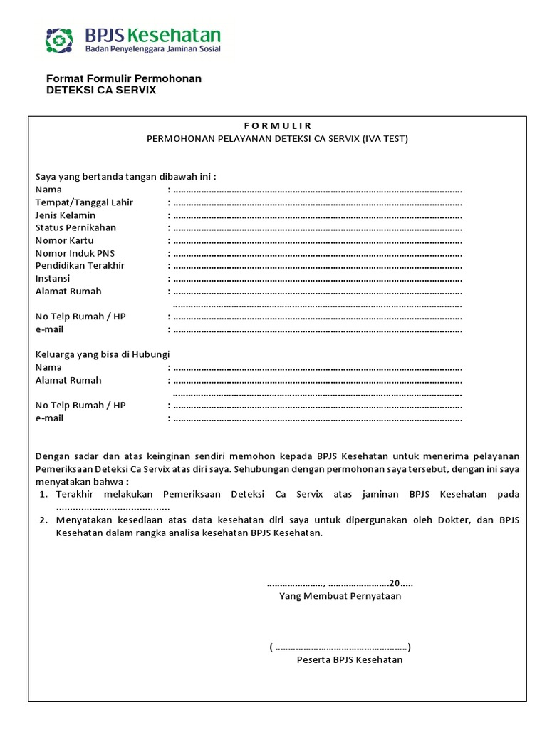 Formulir Iva Test Pdf