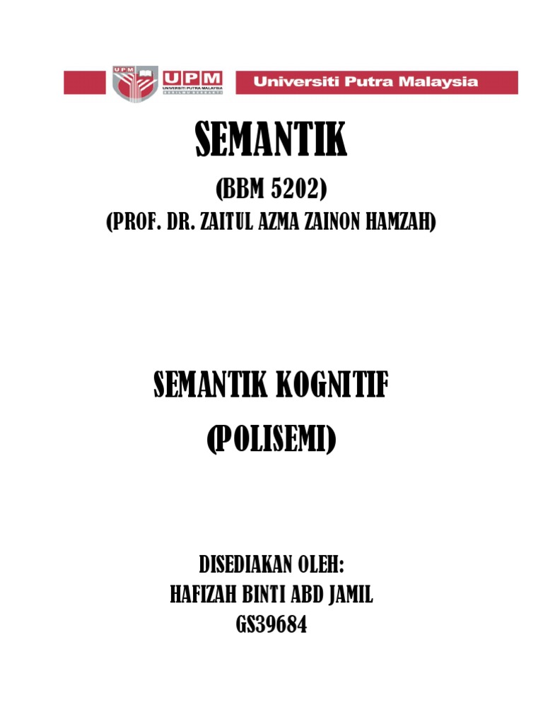 Semantik Kognitif-Fiza | PDF | Ilmu Sosial | Seni & Disiplin Bahasa