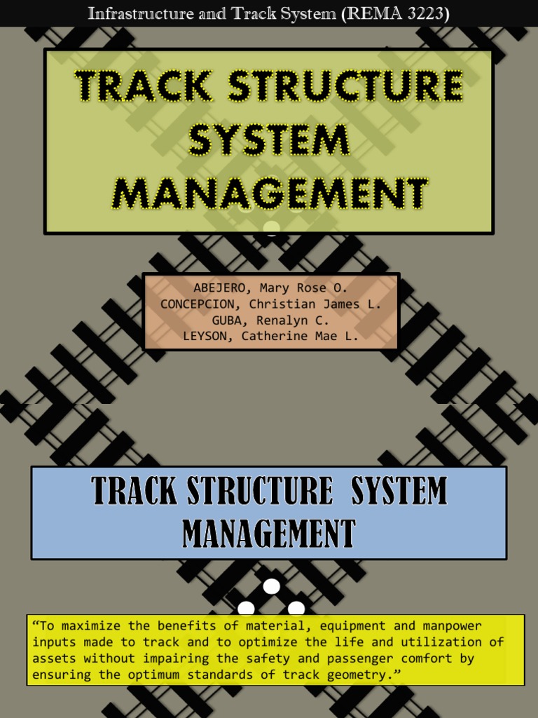 Track Structure System Management | PDF | Track (Rail Transport) | Land ...