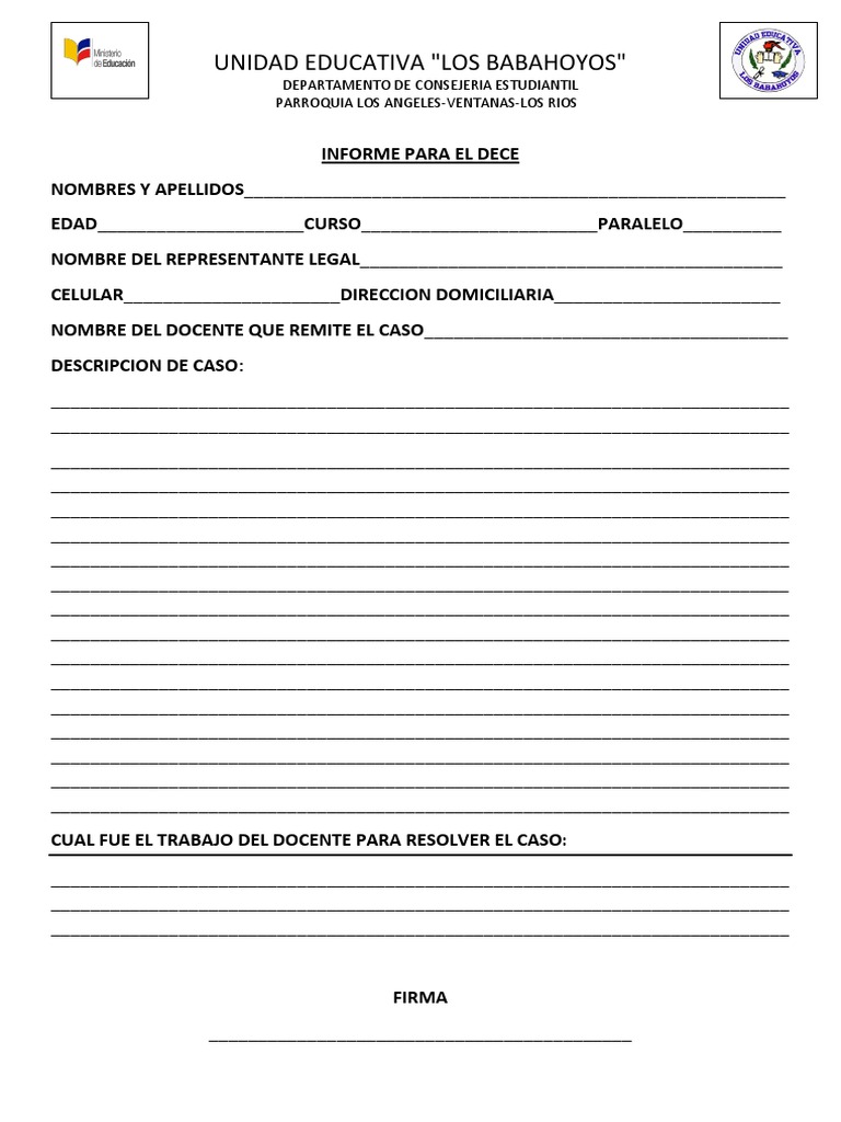 Informe para El Dece | PDF