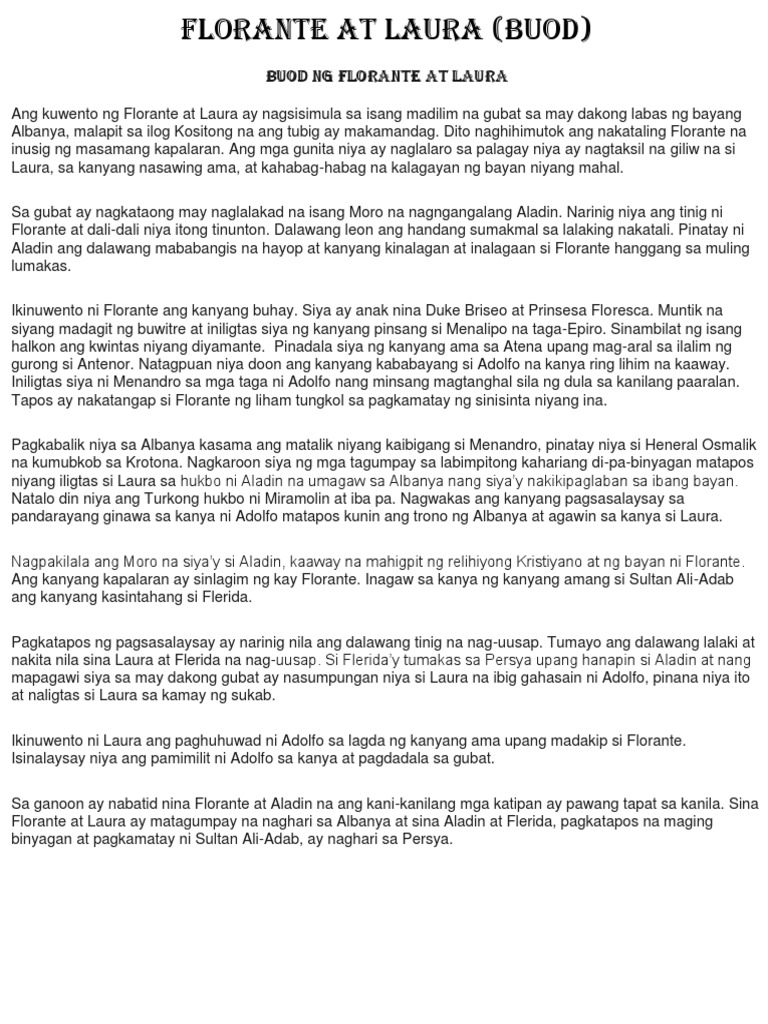 Florante at Laura | PDF