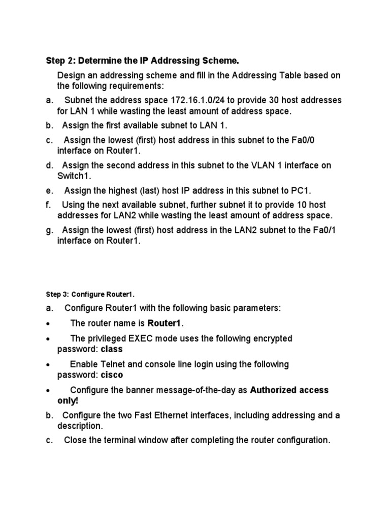IP Addressing and Router Configuration Guide | PDF | Ip Address ...
