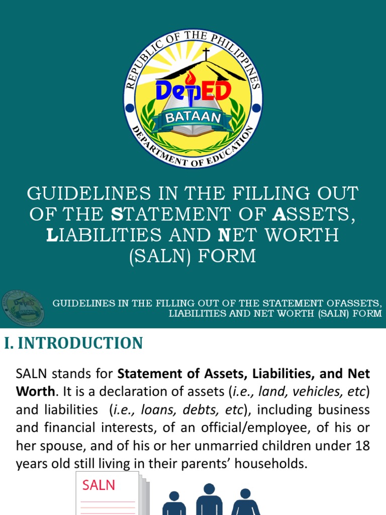 SALN Filing Guidelines for Bataan Schools | PDF | Mortgage Loan | Business