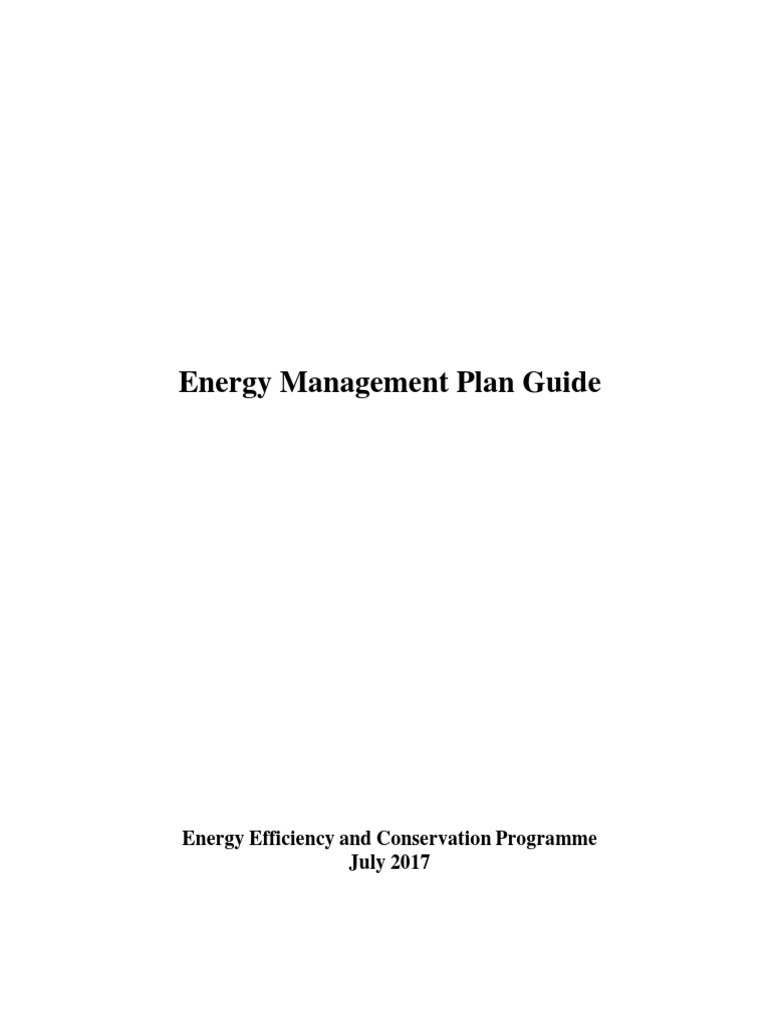 Energy Management Plan Template Guide | PDF | Energy Management ...