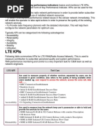 4G Optimization and KPI Analysis | PDF | Lte (Telecommunication) | 4 G
