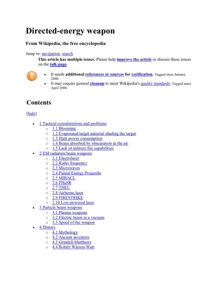 Laser Weapons | PDF | Laser | Weaponry