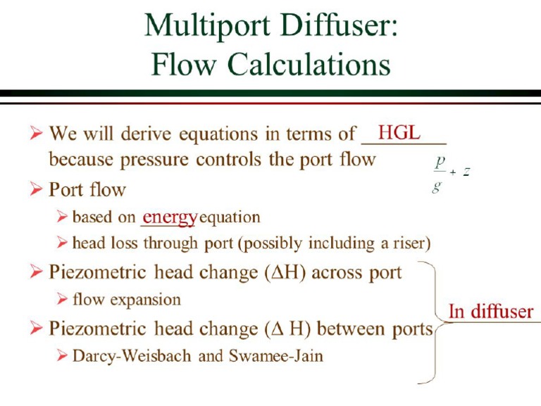 Multiport+Diffuser_+Flow+Calculations | Nature