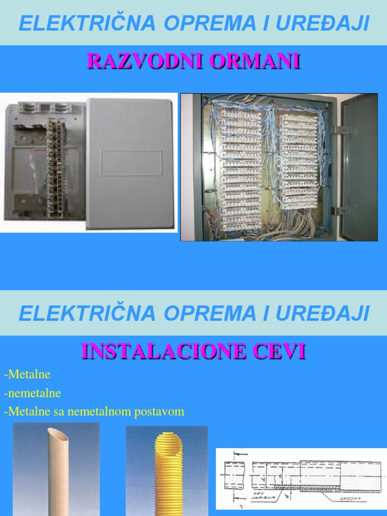 Elektricni Uredjaji I Oprema | PDF