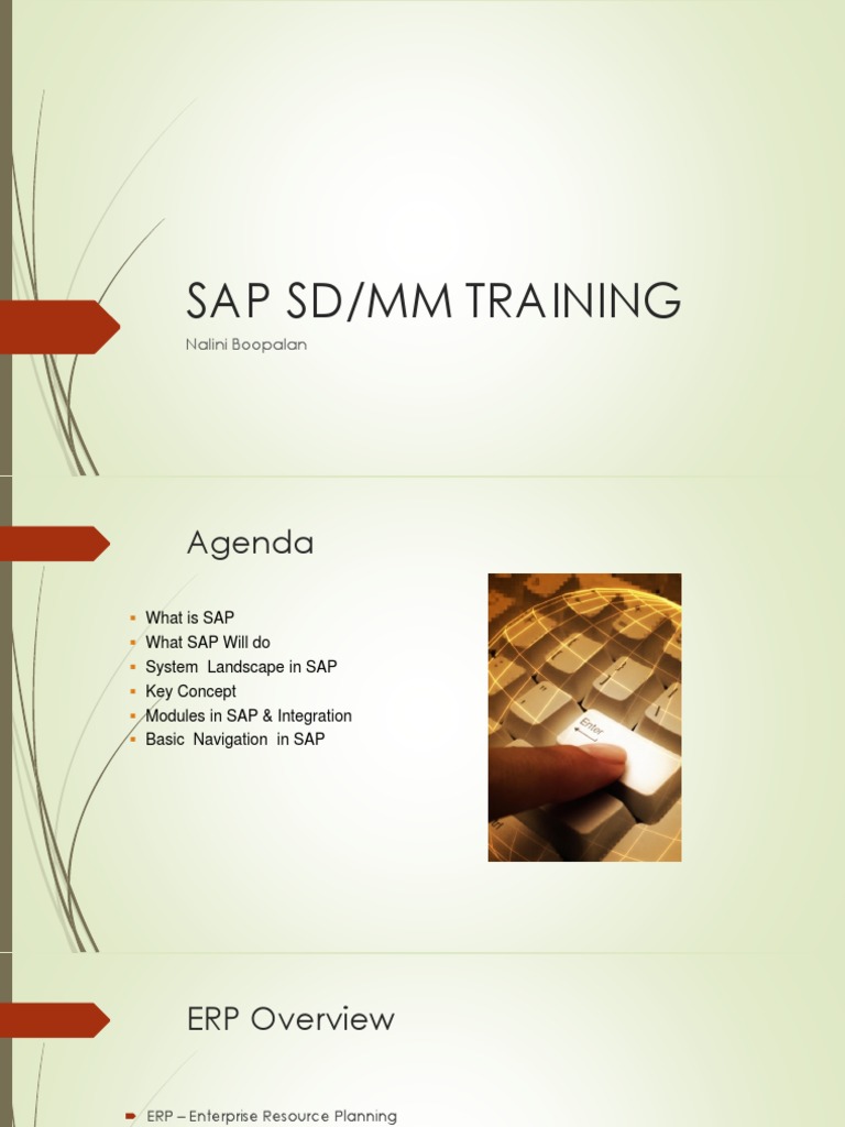 Sap SD Training - Day1 | PDF | Enterprise Resource Planning | Sap Se