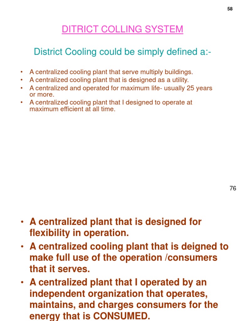 District Cooling Systems Explained | PDF | Nature