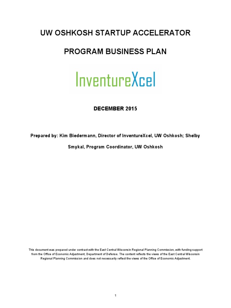 Ix Strategic Plan Startup Accelerator | PDF | University Of Wisconsin ...