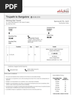 RedBus Ticket Format | PDF | Ticket (Admission) | Public Transport