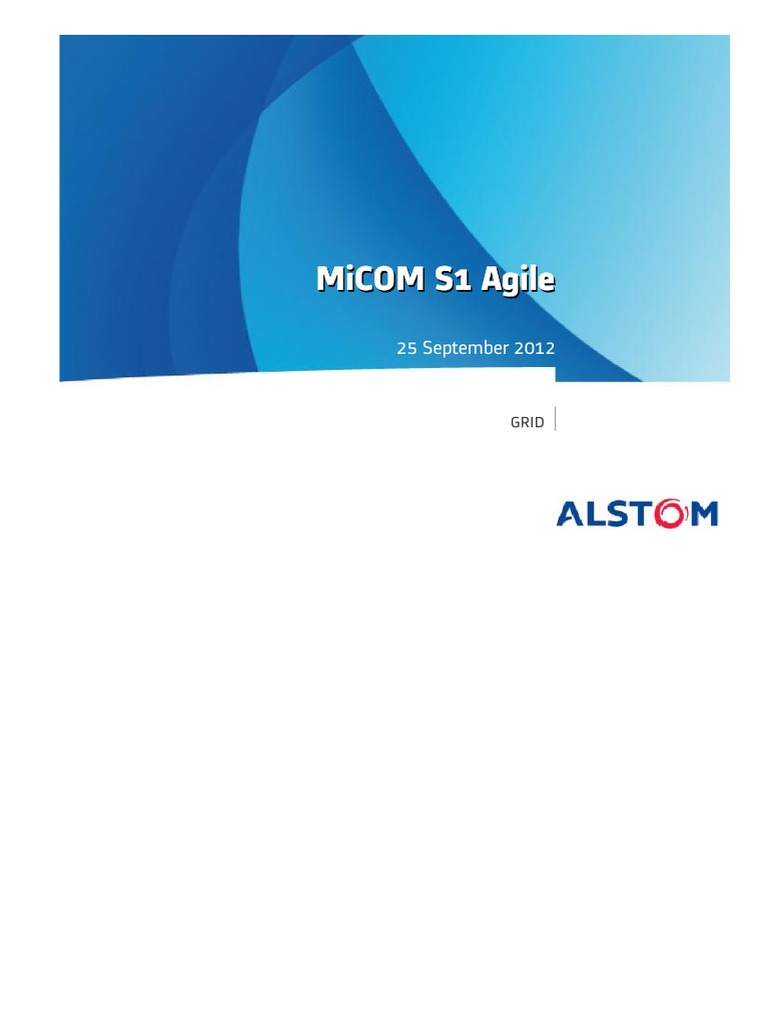 Micom S1 Agile Micom S1 Agile | PDF | Information | Computer Engineering