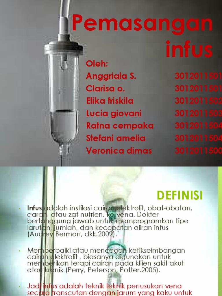 Pemasangan Infus | PDF