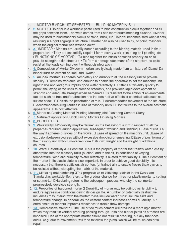 CMT Report | Download Free PDF | Mortar (Masonry) | Masonry