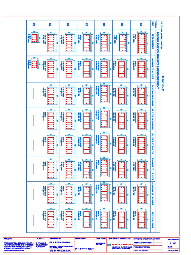 COLUMN SCHEDULE - pdf17 PDF | PDF