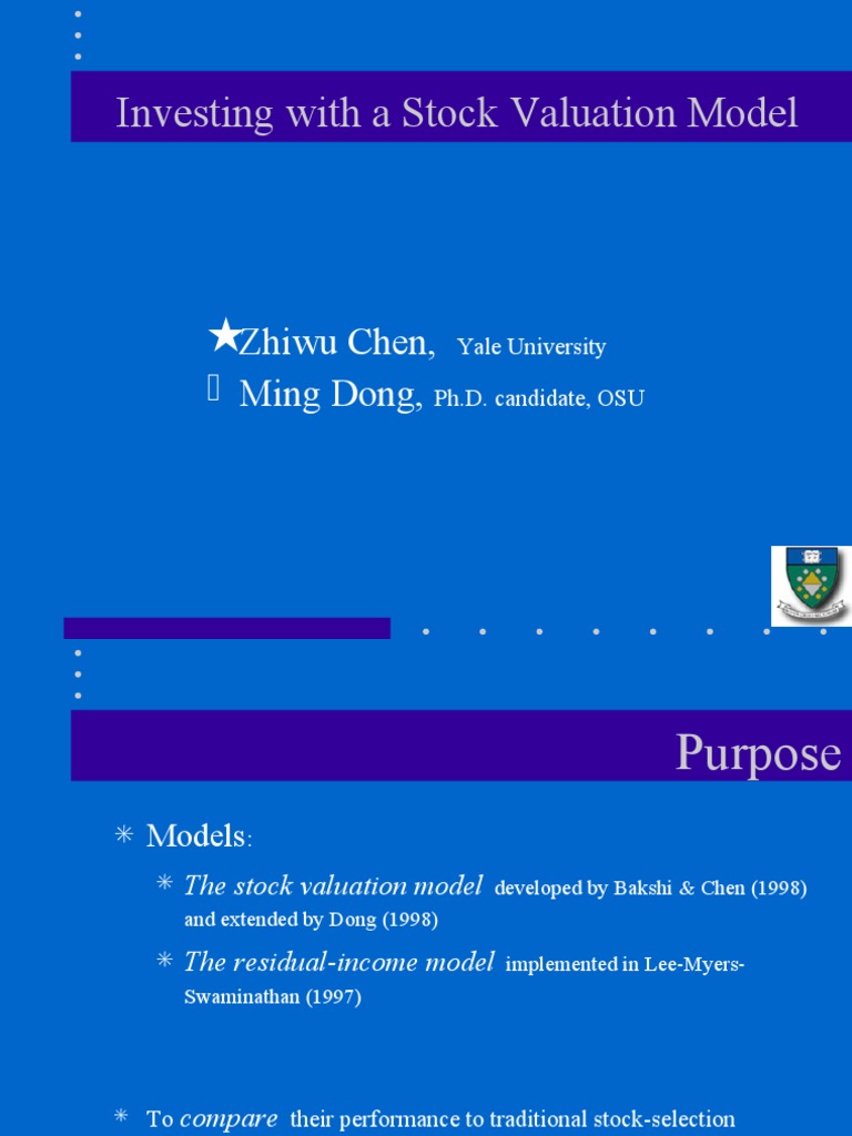 Stock Selection Models Slides | PDF | Stock Valuation | Econometrics