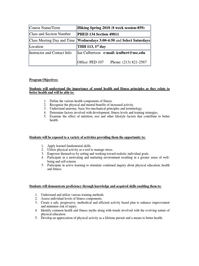 Course Name/Term Class and Section Number Class Meeting Day and Time ...