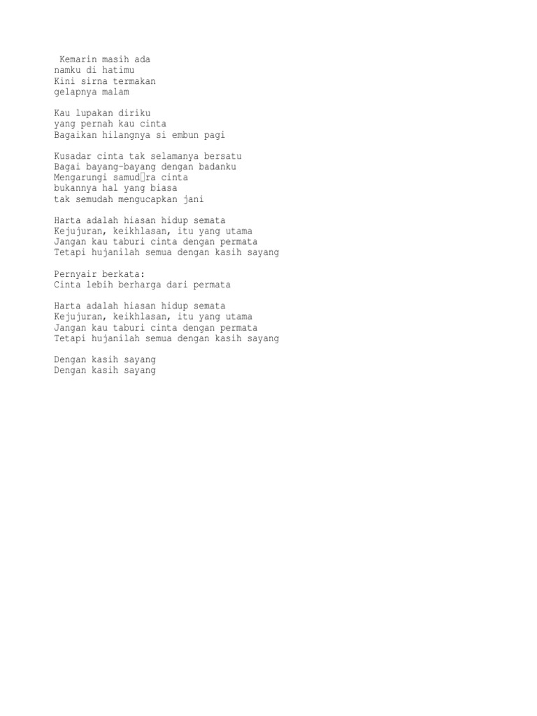 Panbers-Cinta Dan Permata | PDF