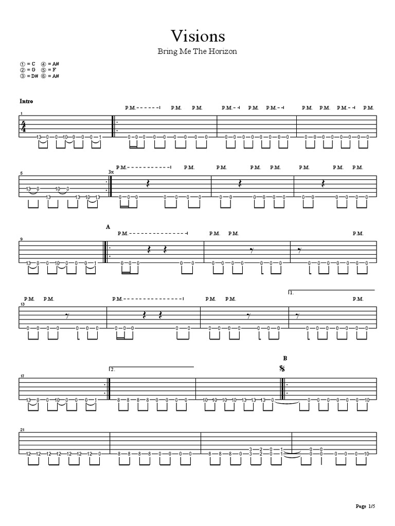 Bring Me The Horizon Guitar Tab | PDF