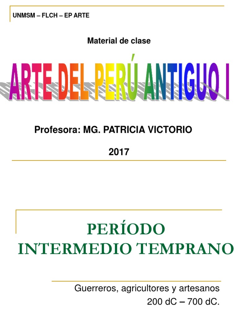 Antiguo Peru I Intermedio Temprano | PDF | Arqueología