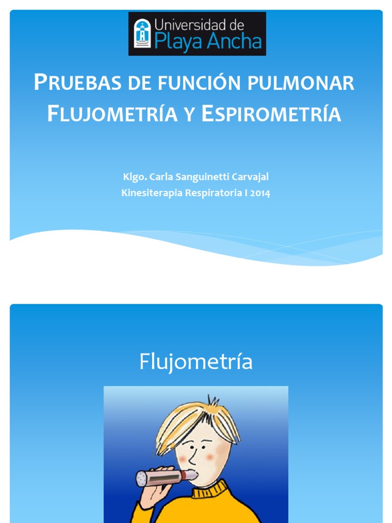 Flujometria y Espirometria | PDF | Evaluación | Medicina