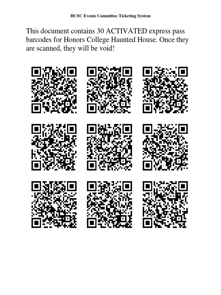 Honors College Haunted Passes | PDF