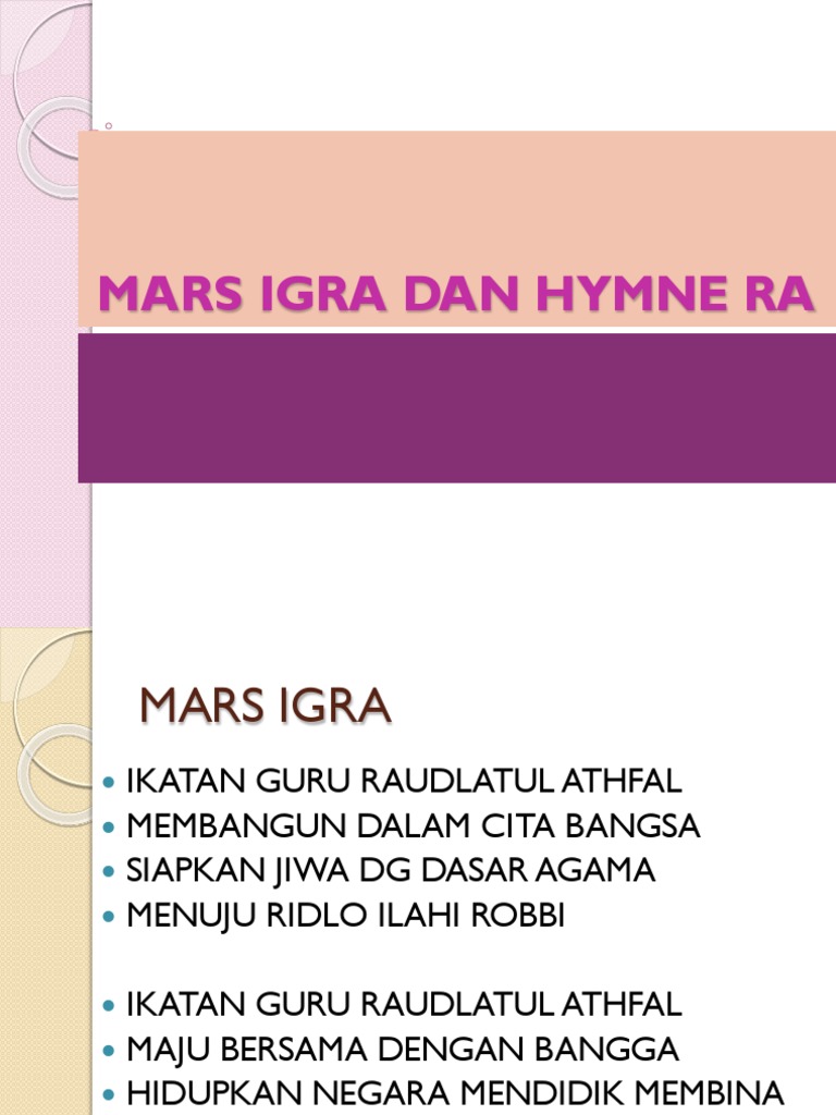 Mars Igra Dan Hymne Ra | PDF