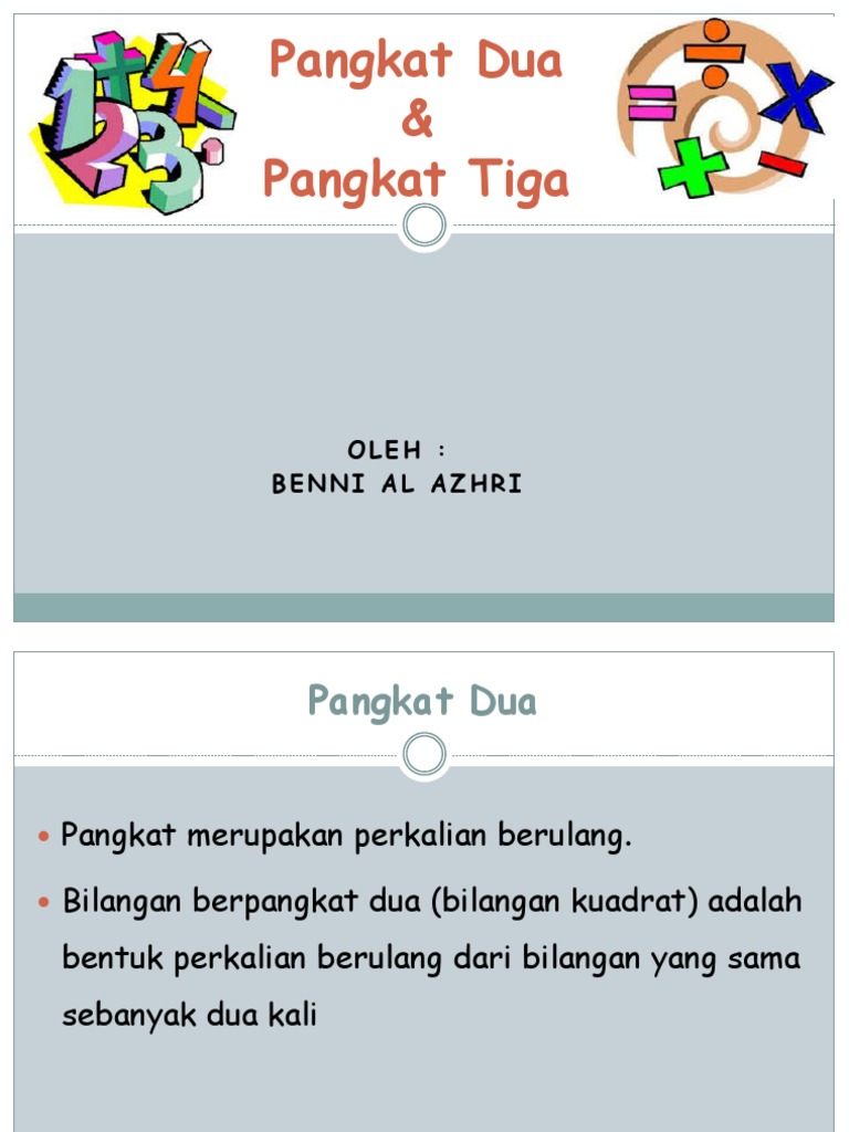 Pangkat 2 Dan 3 | PDF