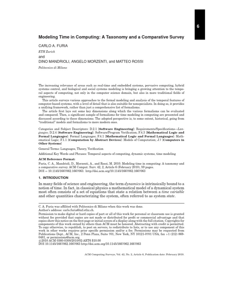 Acm Computing Survey | PDF | Interpretation (Logic) | Discrete Mathematics