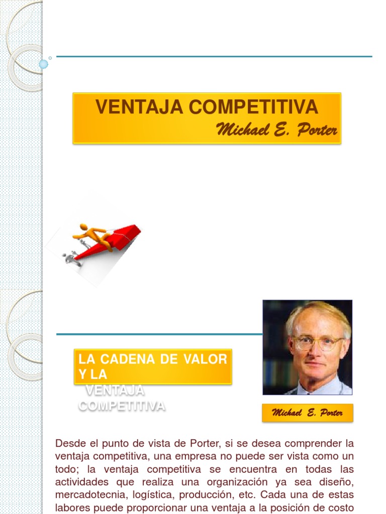 Ventaja Competitiva Michael Porter | PDF | Cadena de valor | Ventaja competitiva