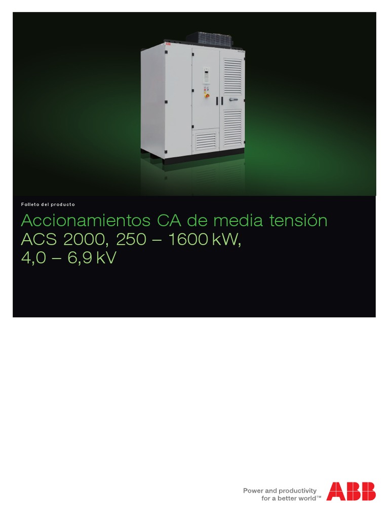 ACS 2000 Spanish Brochure RevC Lowres | PDF | Transformador | Energia ...