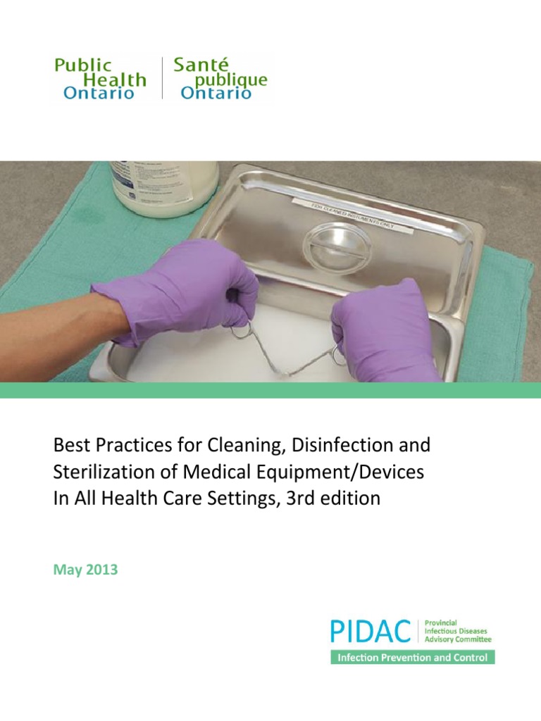 PIDAC Cleaning Disinfection and Sterilization 2013 | PDF ...