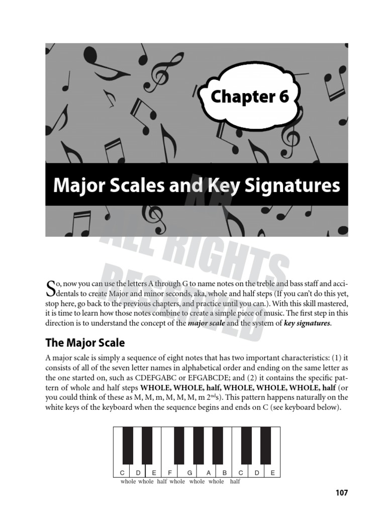 Major Scales and Key Signatures | PDF | Scale (Music) | Music Theory