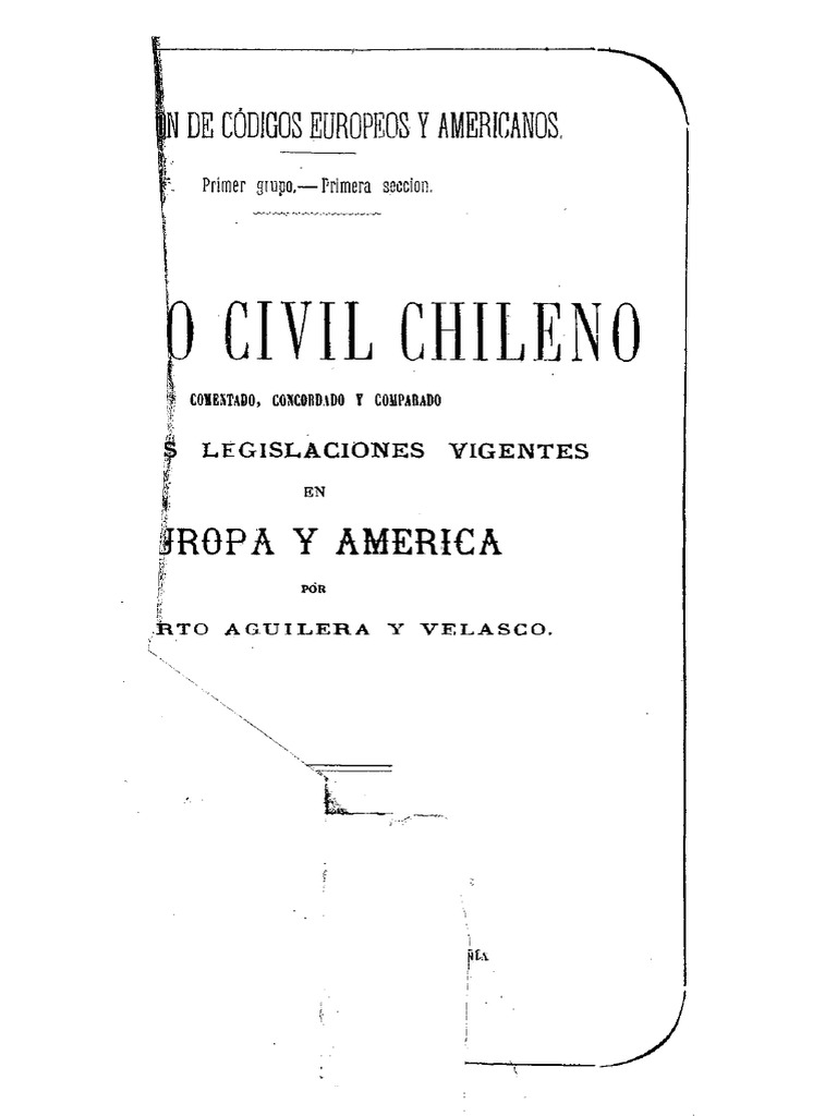 Codigo Civil de La Republica de Chile Comentado Concordado y Comparado ...