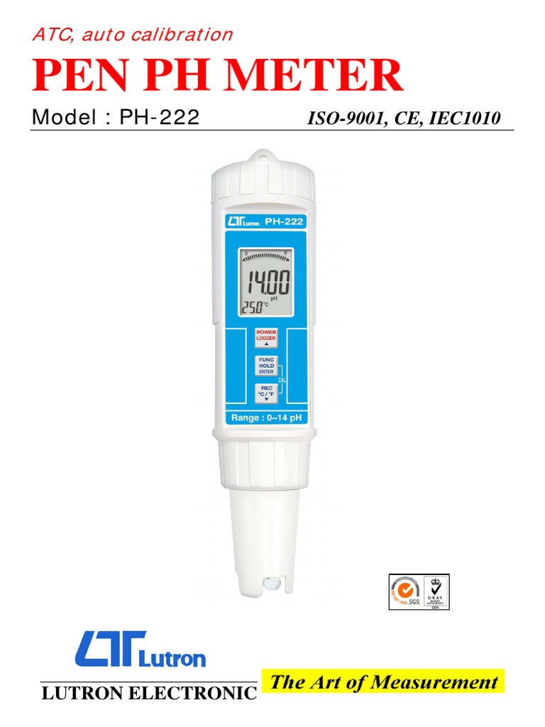 PH 222 | PDF | Ph | Calibration