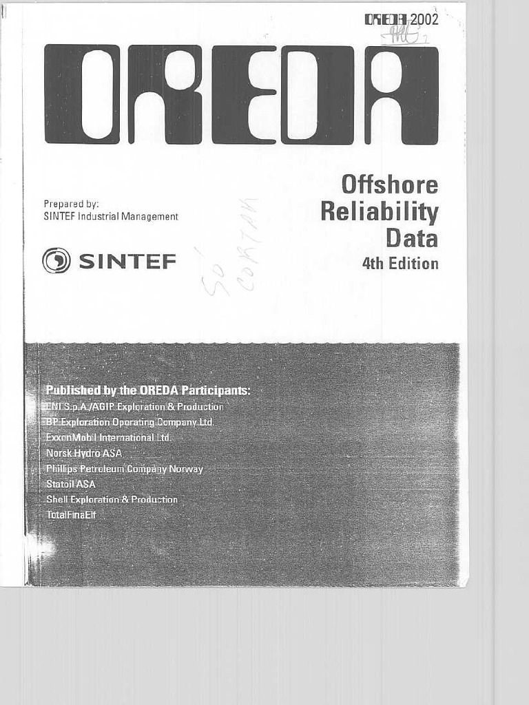 OREDA - Offshore Reliability Data PDF | PDF