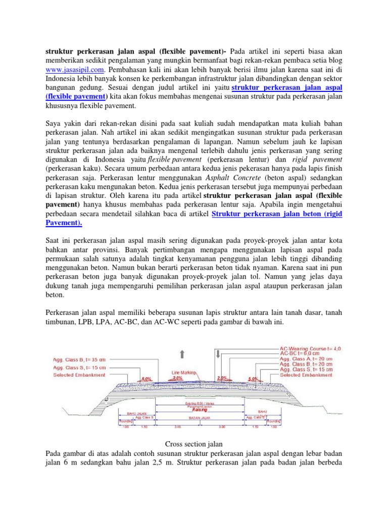 Struktur Perkerasan Jalan Aspal | PDF