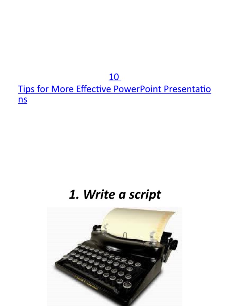 Effective PowerPoint Presentation Tips | PDF