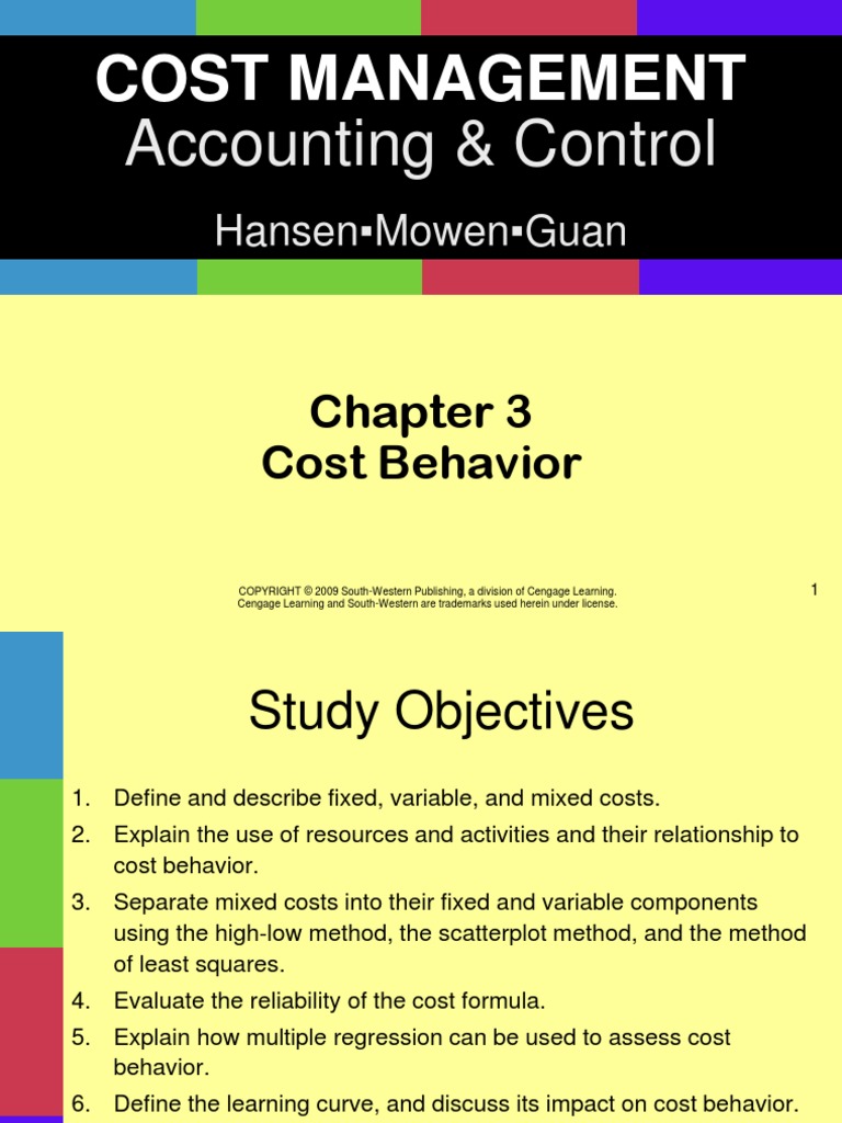Accounting & Control: Cost Management | PDF | Regression Analysis ...