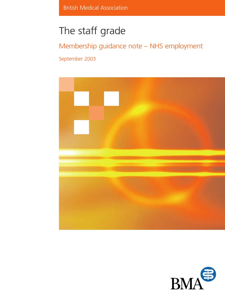 Staff Grade Guidance 2003 | PDF | Physician | Employment