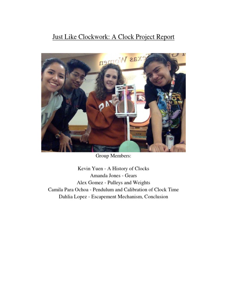 Clockwork | PDF | Pendulum | Clock