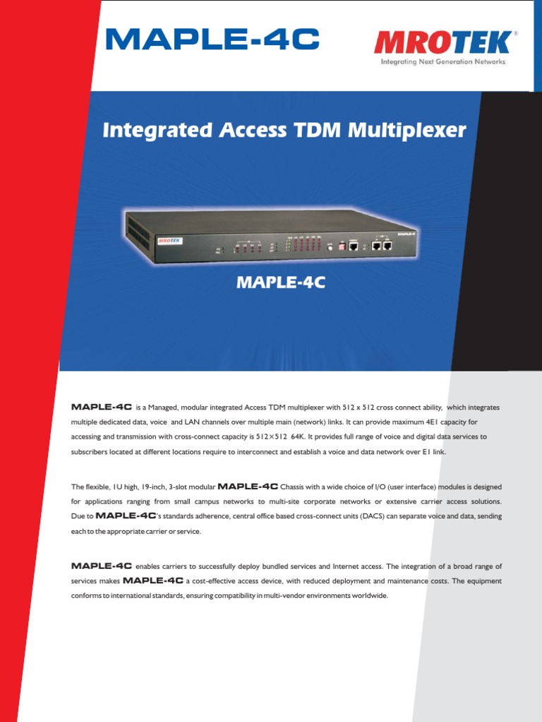 Maple 4C PDF | Computer Network | Electronic Engineering