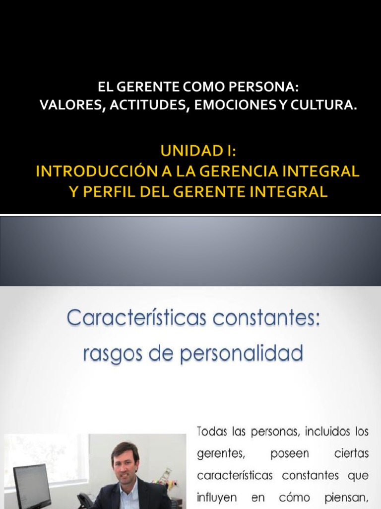 El Gerente Como Persona | PDF