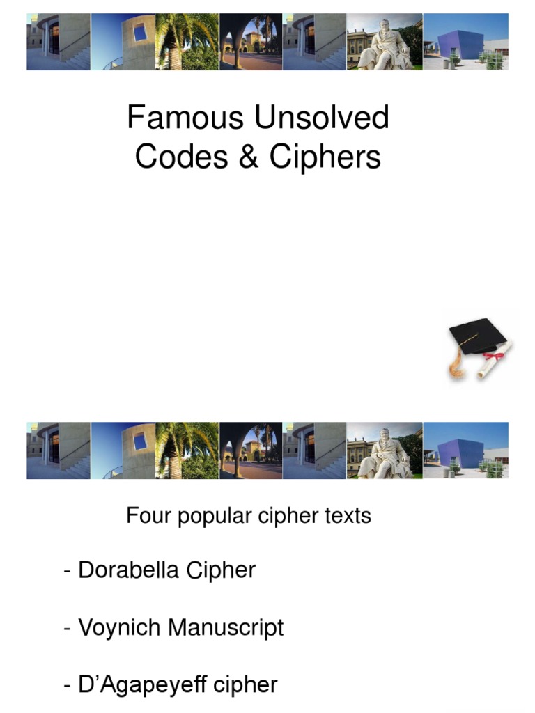 Famous Unsolved Ciphers Guide | PDF | Cipher | Espionage Techniques