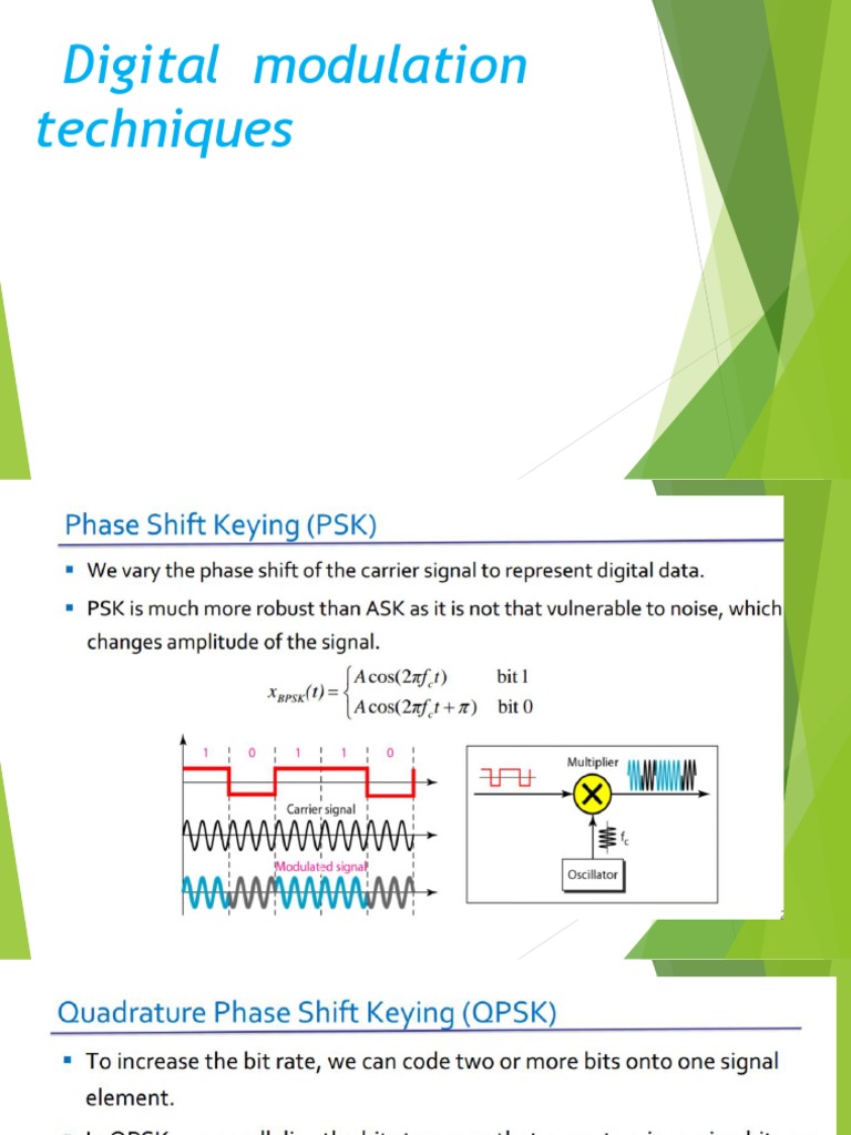 Digital Modulation Techniques | PDF