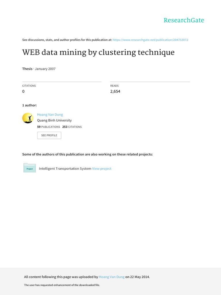 WEB Data Mining by Clustering Technique | PDF