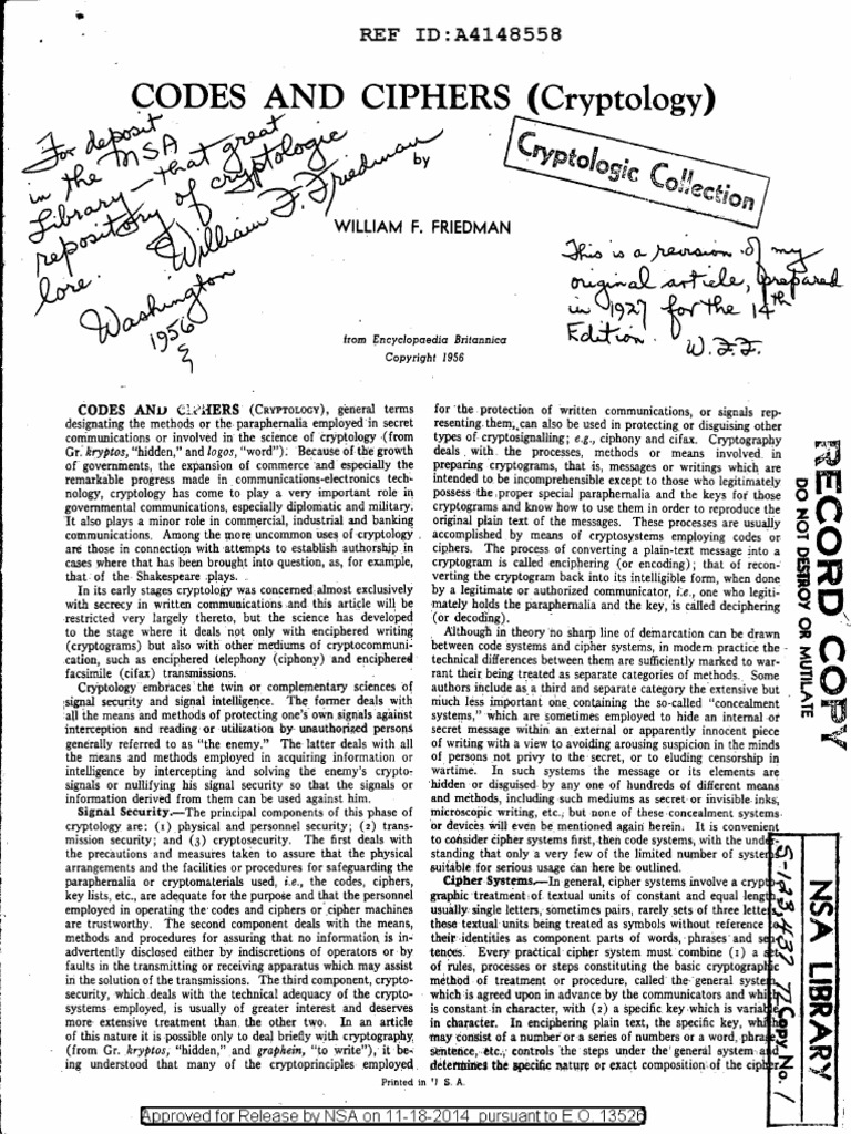 Codes and Ciphers (Cryptology) | PDF | Cryptography | Cipher Codes and Ciphers (Cryptology) | PDF | Cryptography | Cipher