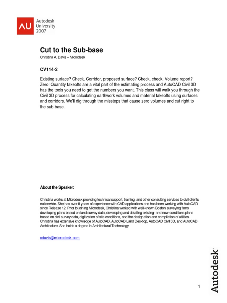 Embankment Calculation Using C3D | PDF | 3 D Computer Graphics | Auto Cad