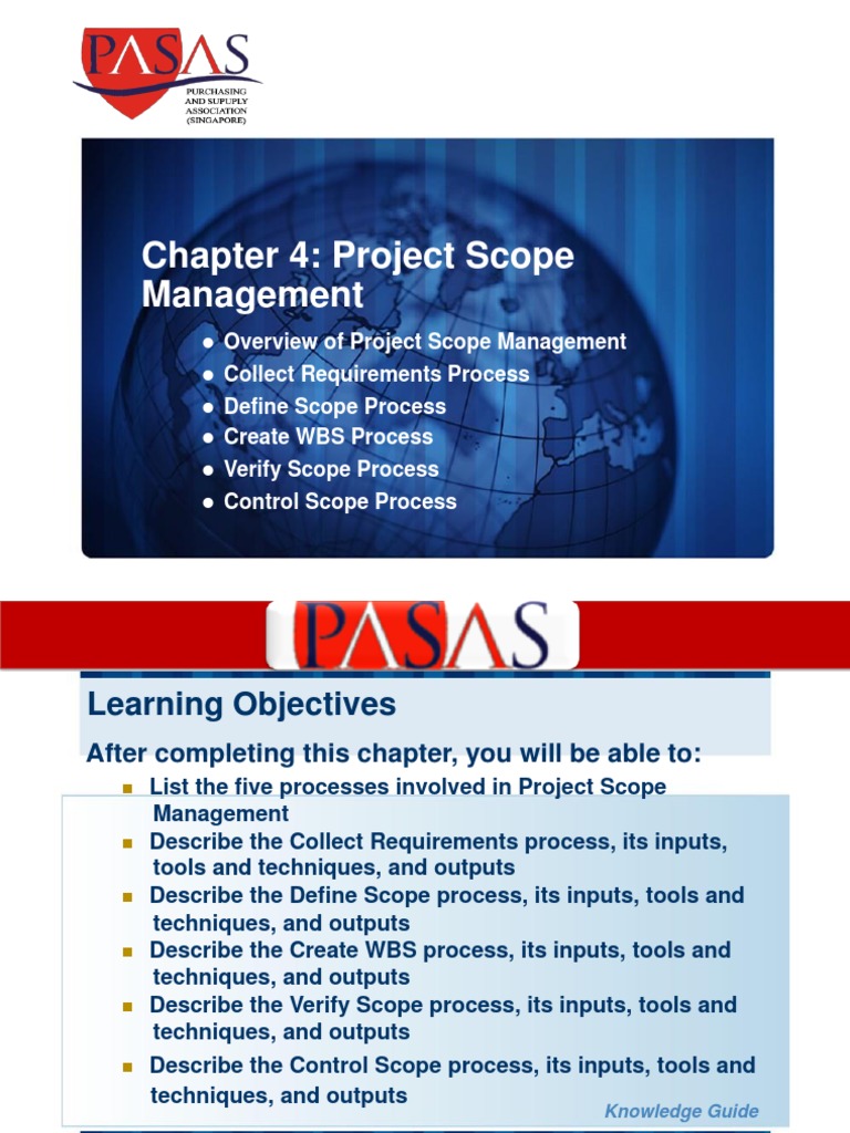Chapter 4 - Project Scope Management | PDF | Project Management | Systems Engineering